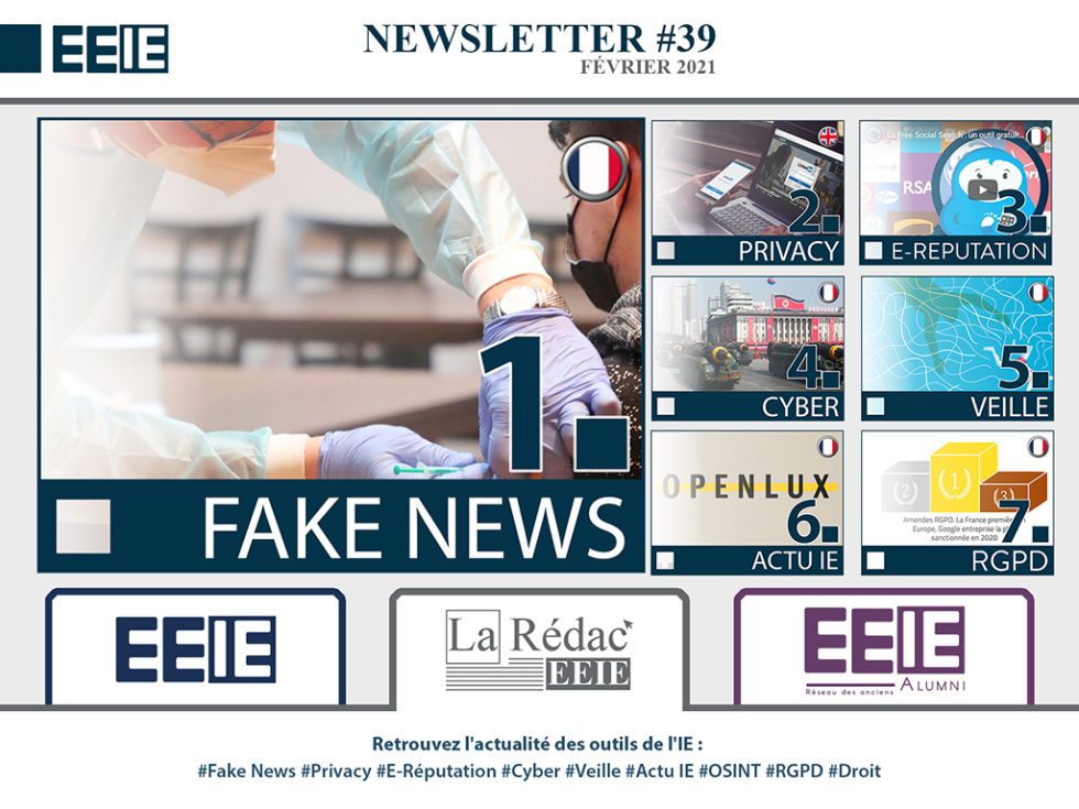 Newsletter 39 : FAKE NEWS | École Européenne d'Intelligence Économique